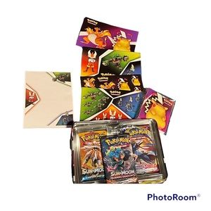 Pokemon | Toys | Pokmon Lot Cards Stickers Card Holder | Poshmark